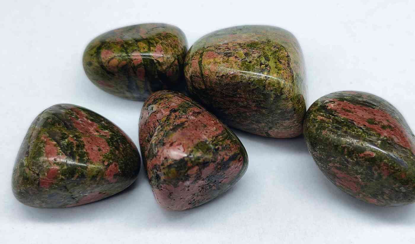 Unakite tumblestone, LG